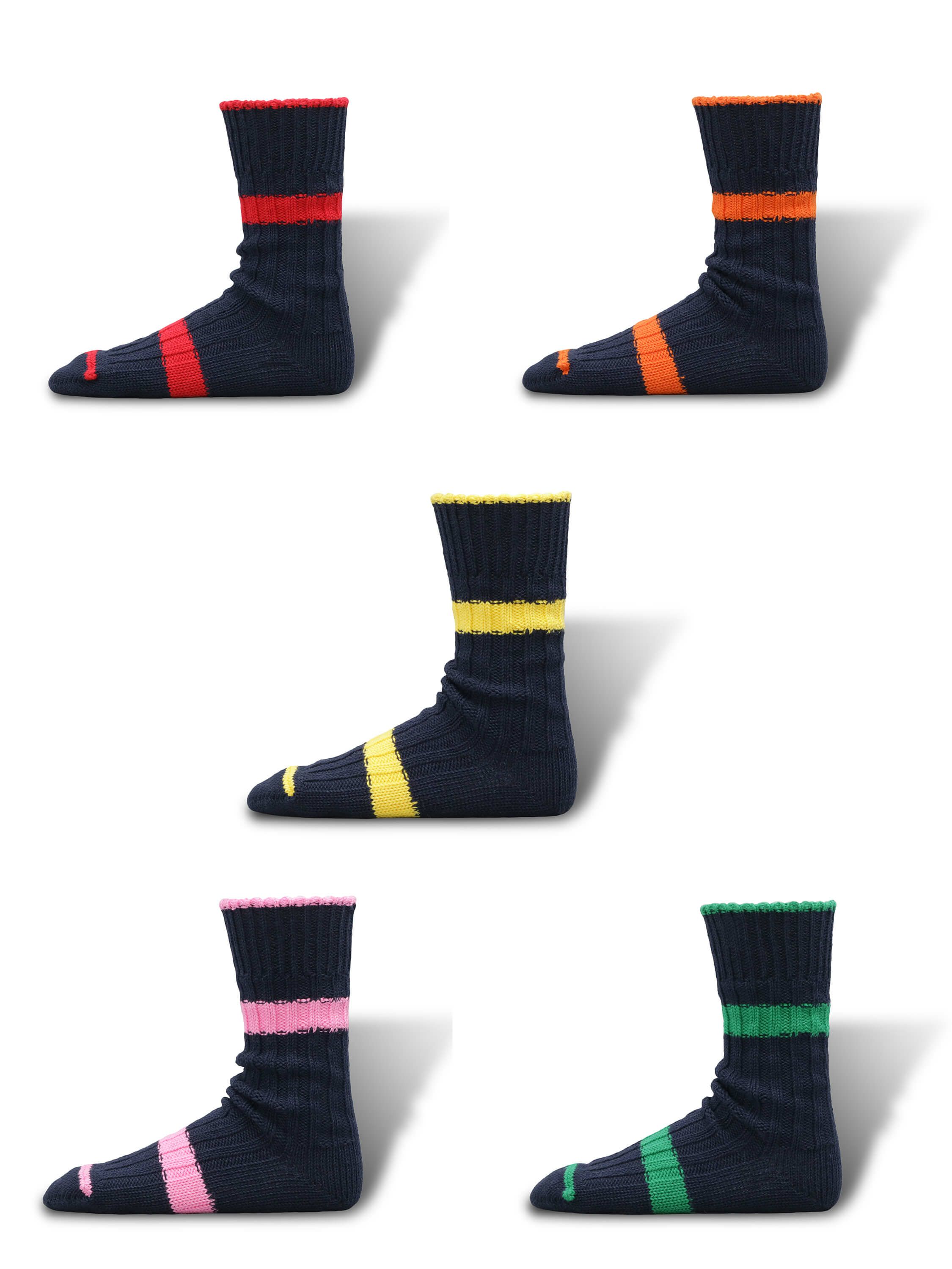 Denim like H.W.Two-Tone Socks＊5 color's | ブルーナボインオンラインストア